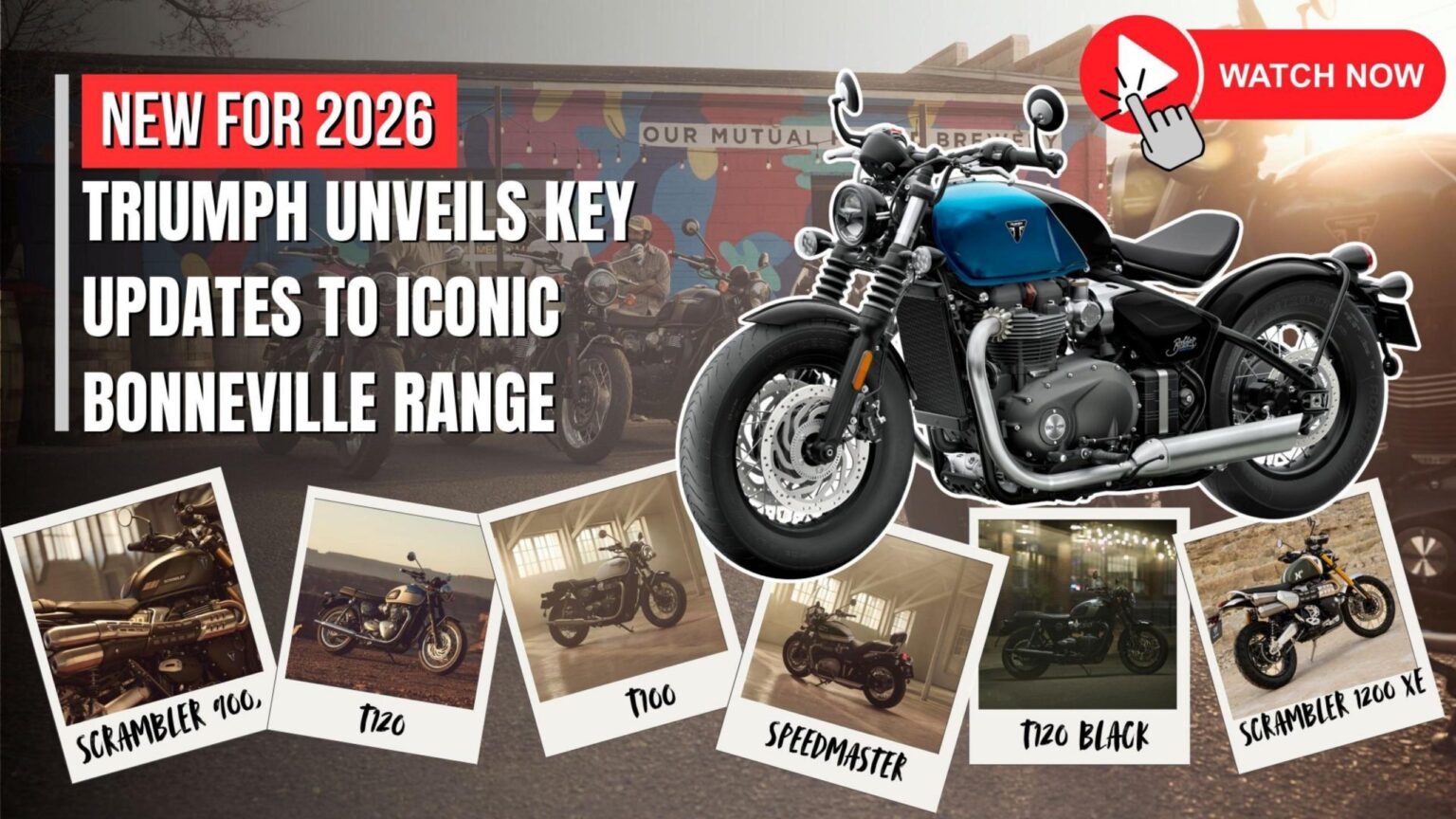 Triumph Unveils Key Updates To Iconic Bonneville Range For 2026 - Watch ...